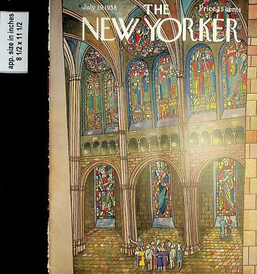 1958 The New Yorker Magazine Cover 1958 July 19 Vintage Print 7607 | eBay