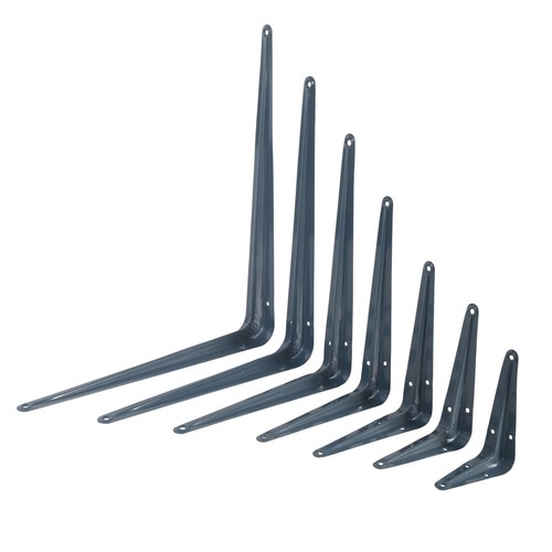 London Shelf Brackets Neptune GREY Metal Steel Wall Shelving Support ...