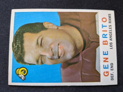 1959 Topps Football Card # 2 Gene Brito - Los Angeles Rams (VG) | eBay