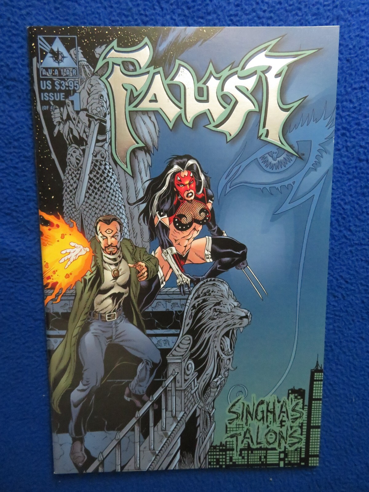 FAUST SINGHA'S TALONS #1 PLATINUM VARIANT 2000 TIM VIGIL AVATAR PRESS ...