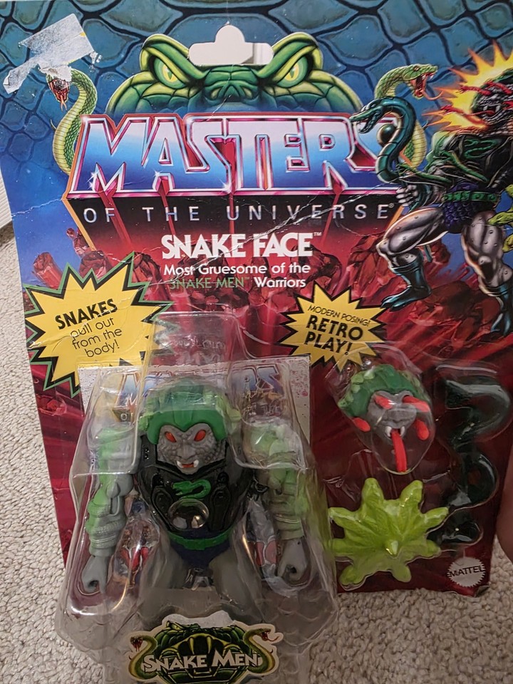 Masters Of The Universe Origins Snake Face Deluxe MOTU Mattel Action ...