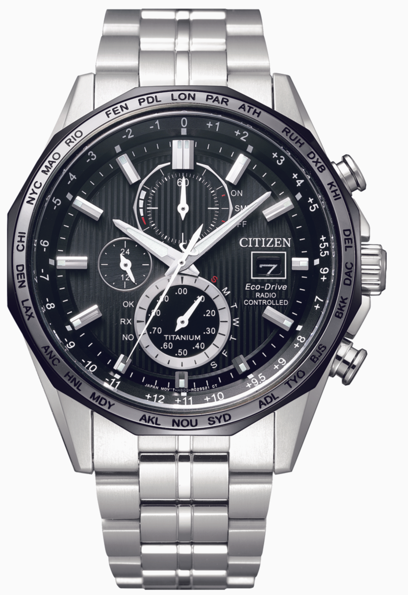 CITIZEN AT8218-81E Super Titanium Eco-Drive H800 44mm Radio-Controlled ...