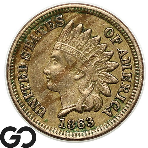 1863 Indian Head Cent Penny, Civil War Date | eBay