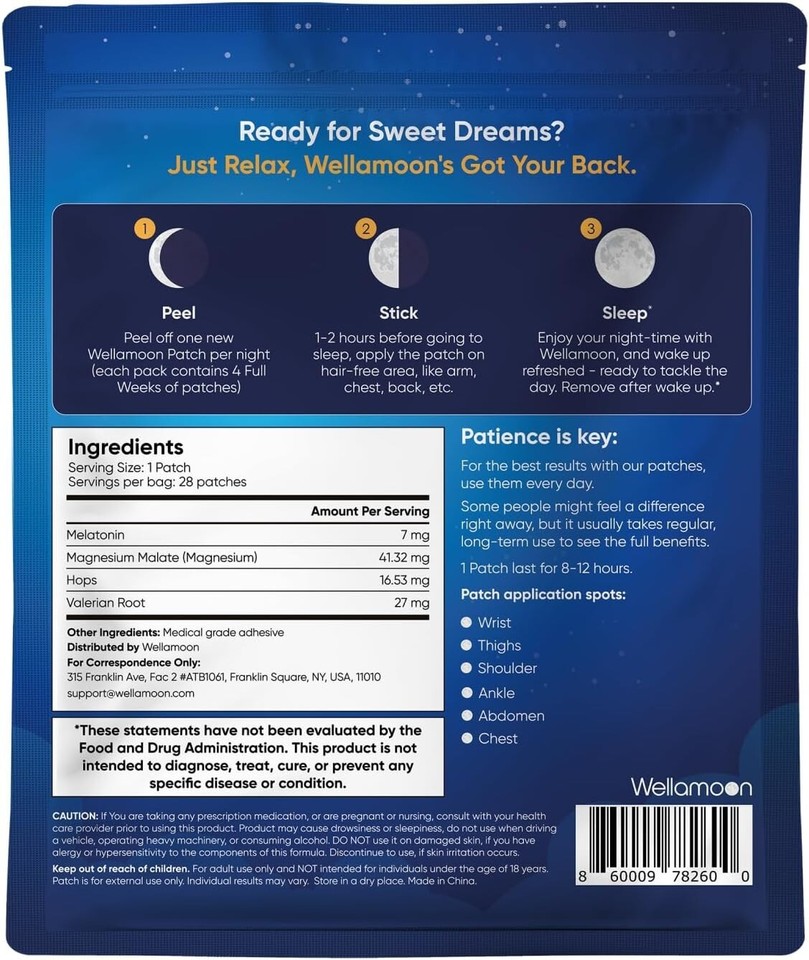 Original Sleep Patches for Adults Extra Strength | Easy-To-Apply Sleep ...