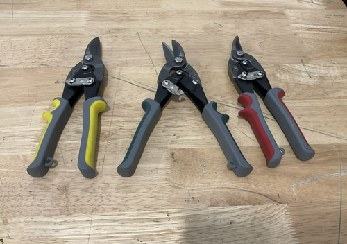 Anvil Straight, Left, and Right Cut Aviation Snip Set (3-Piece ...