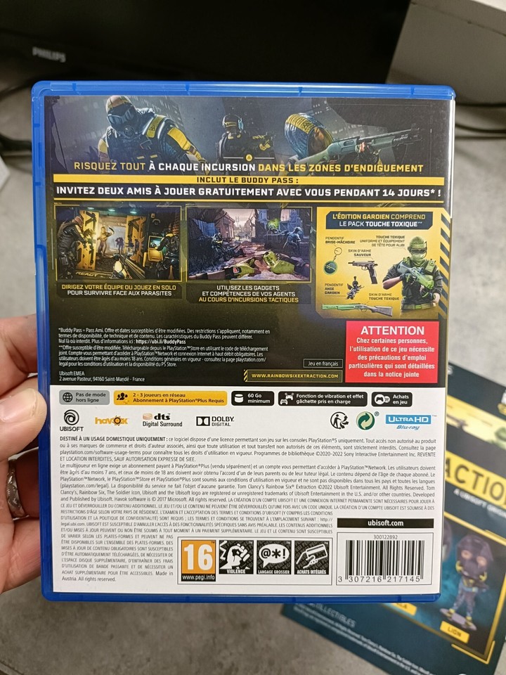 Tom CLANCY'S Rainbow Six Extractor - PS5 - Game Fr - Forjob PC Toul | eBay