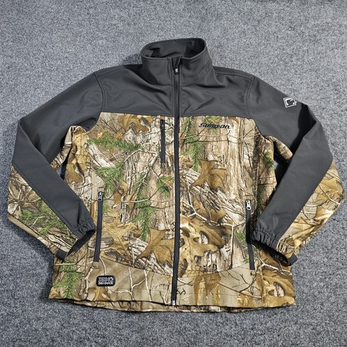 Snap On Dri Duck DDX Jacket Mens Large Realtree Xtra Camo Softshell | eBay