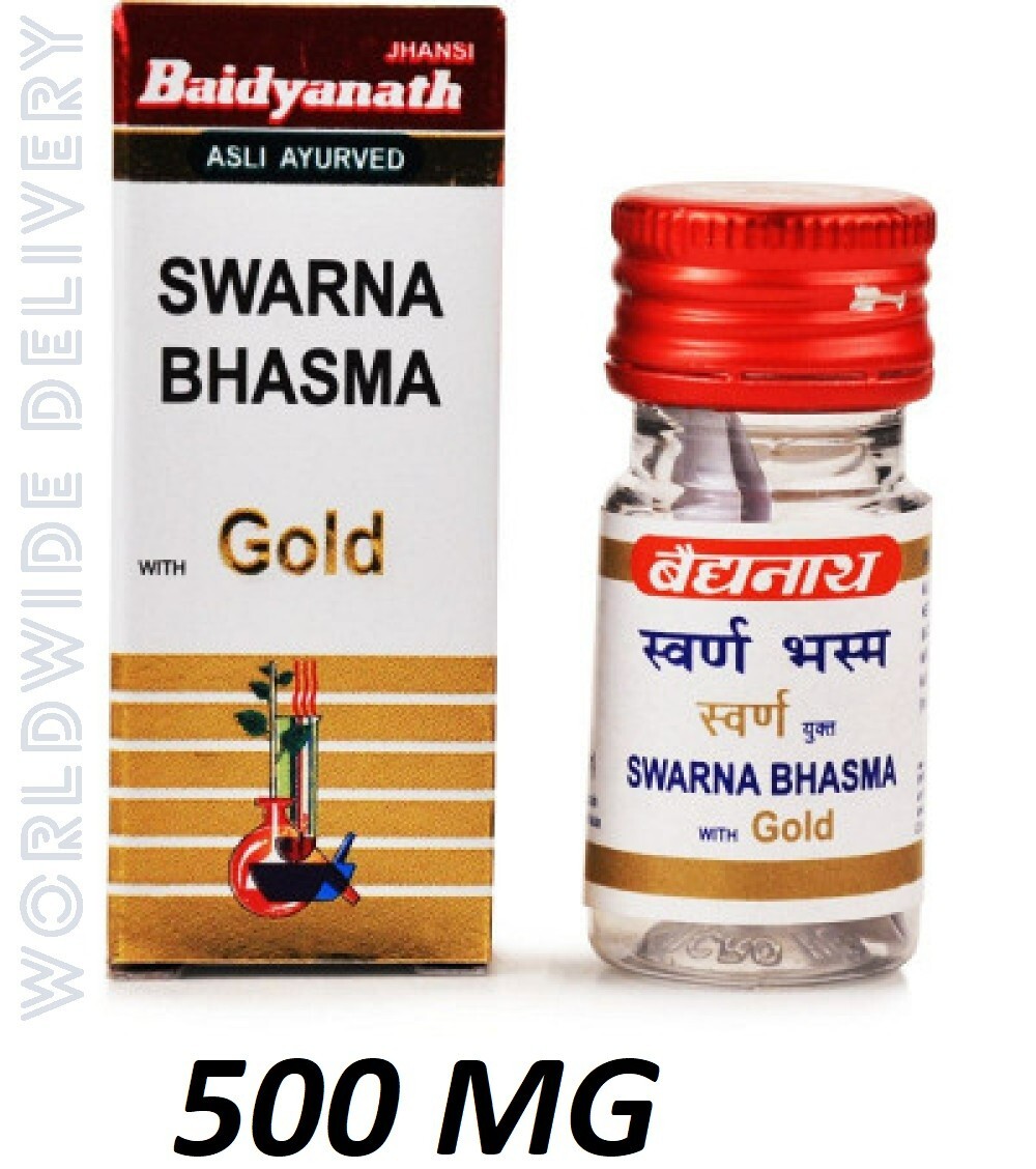 Baidyanath SWARNA/SWARN BHASMA Gold Bhasam 500 mg Free shipping | eBay