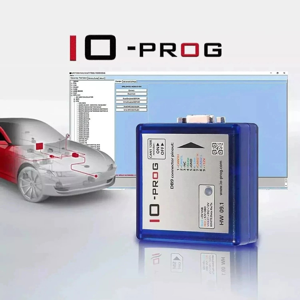 IO-PROG Prog/rammer Full license Activation PSA BSI for GM/Opel with ...