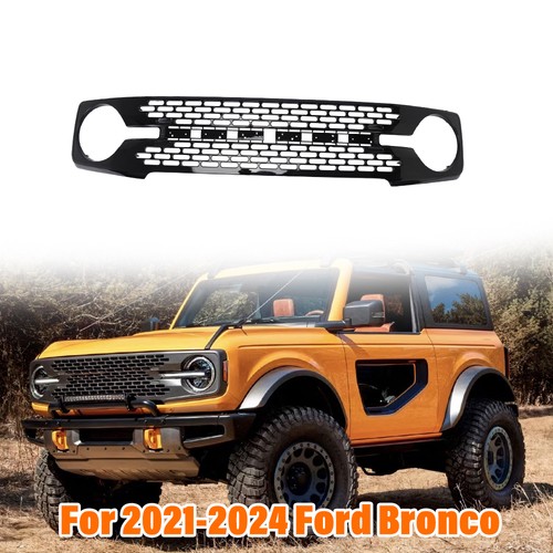 Fit For 2021-2024 Ford Bronco Front Grille Grill Replacement M2DZ-8200 ...