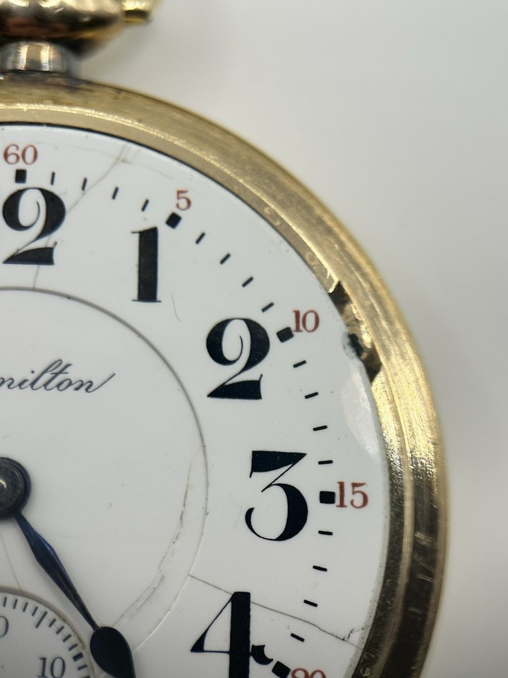 54mm Hamilton Pocket Watch – 21 J, 10k GF, Ref. 990168, 940 Movement (c ...