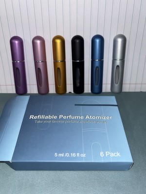 6 Pack 5 ml Perfume Sprayer Atomizers Travel Size Refillable New | eBay