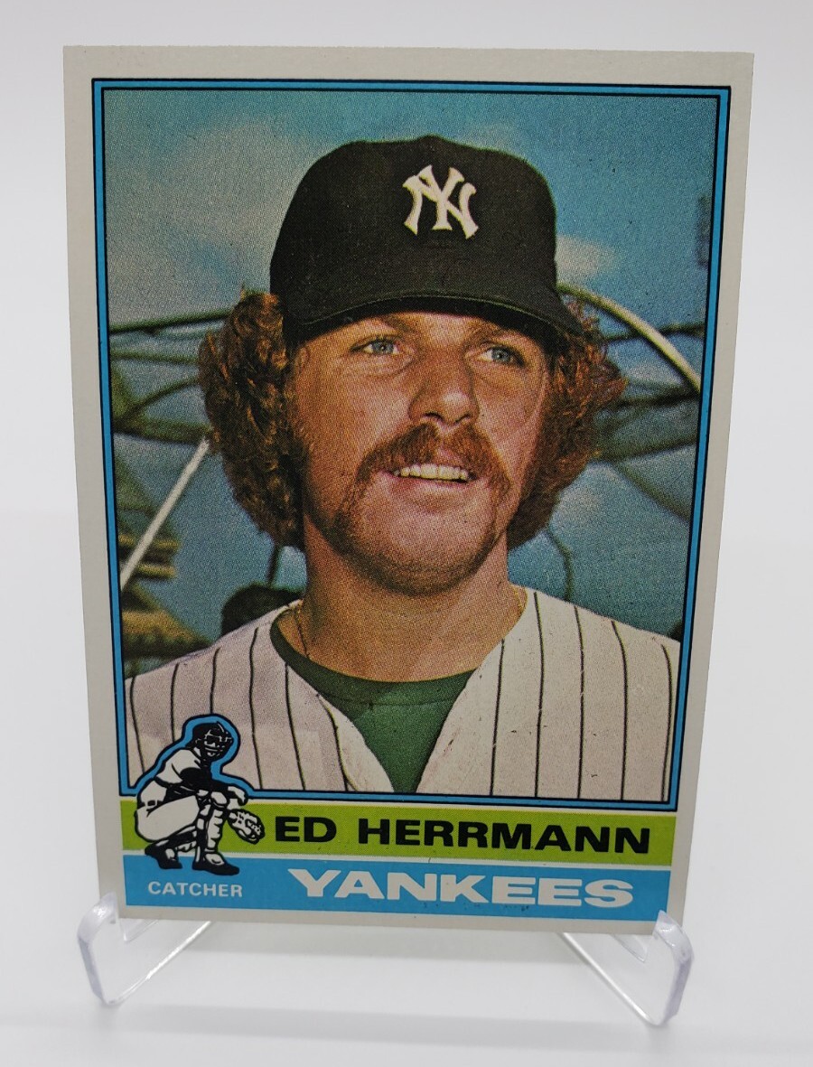 Vintage 1976 Ed Herrmann Topps #406 New York Yankees Catcher | eBay