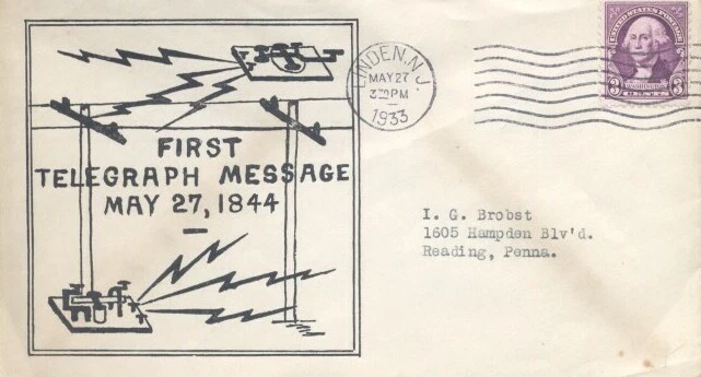 First Telegraph Message