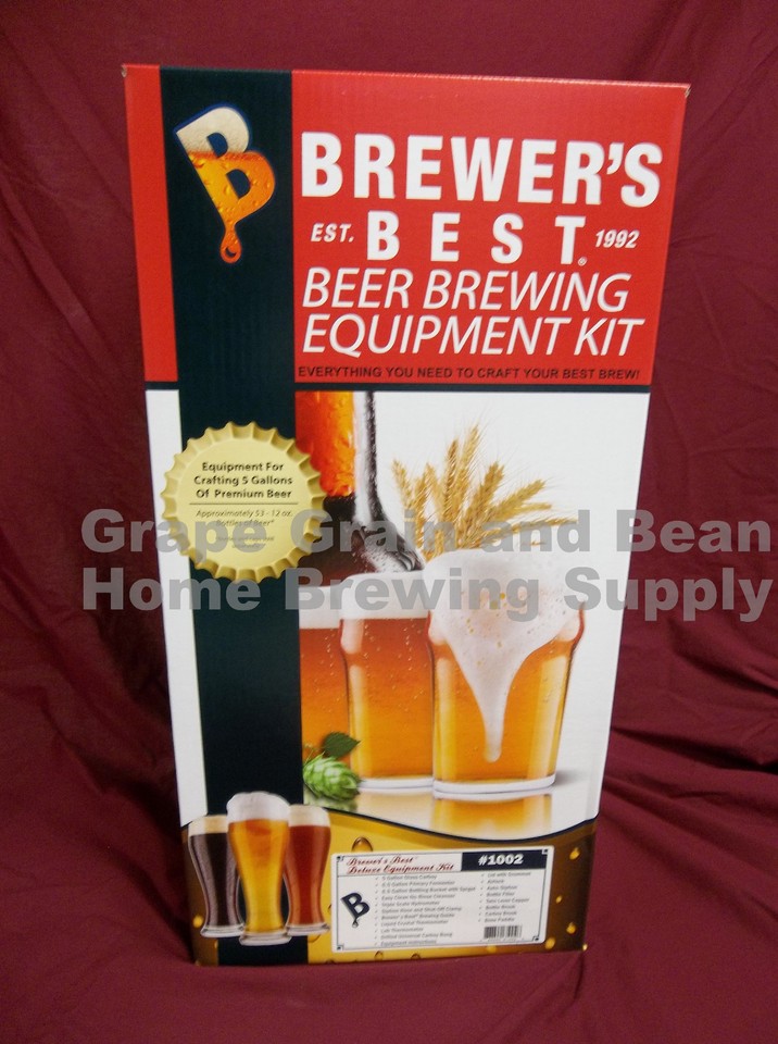 Deluxe Brewers Best Home Brewing Equipment Kit, Beer Making Kit ...