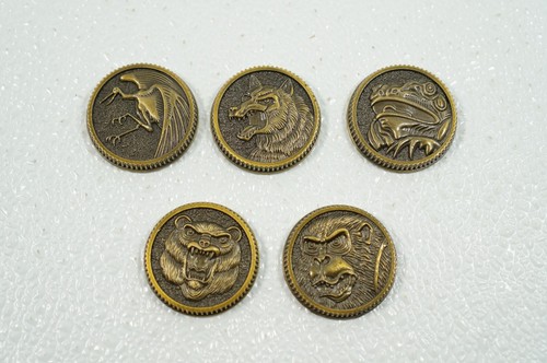 Mighty Morphin Power Rangers Legacy Ninjetti Die-Cast Power Coin Set ...