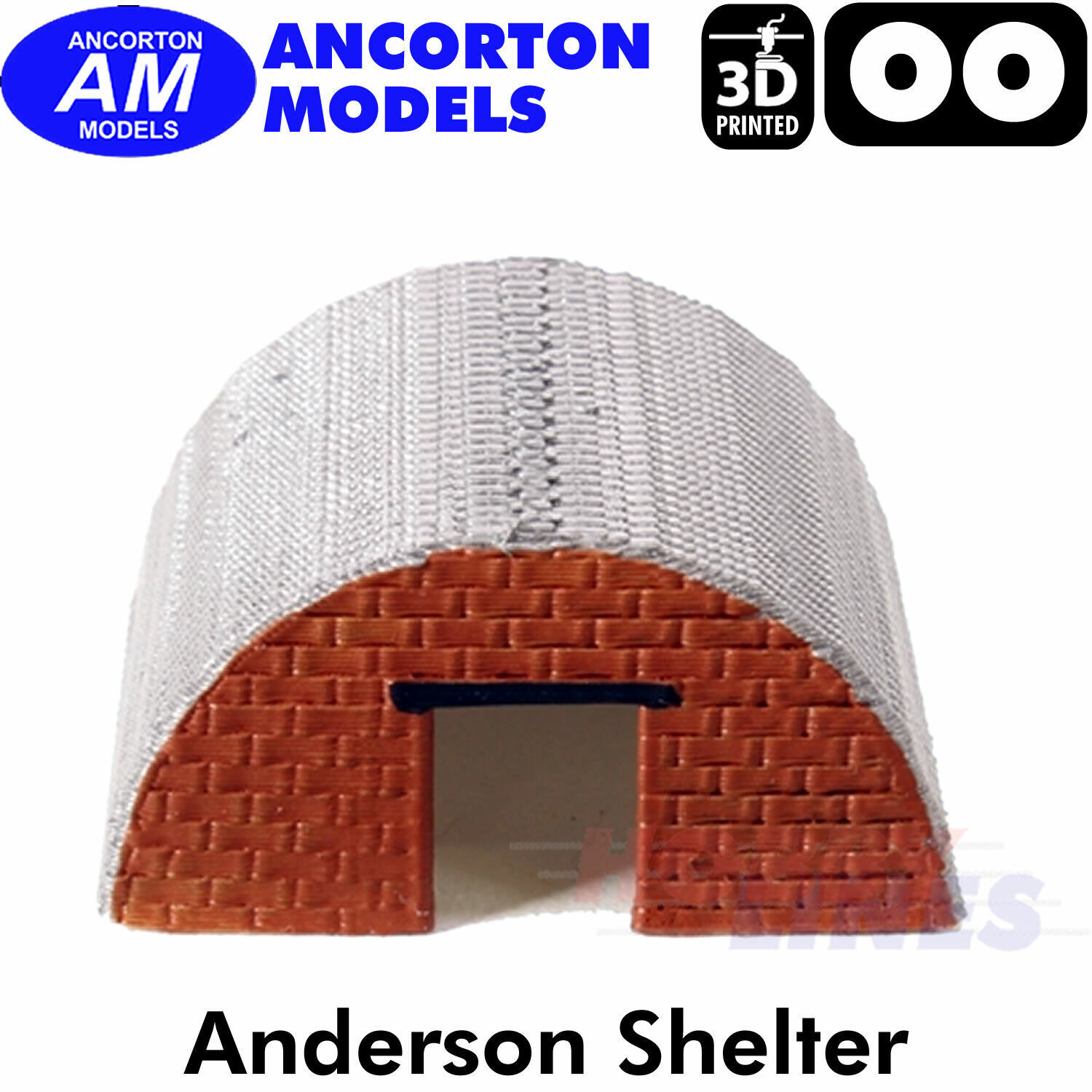ANDERSON SHELTER 3D Printed Ready to Plant OO 1:76 Ancorton Models OO3 ...