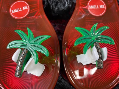 Katy Perry Geli Flat Sandal Palm Tree Sz 8 Medium Scented Flip Flops ...