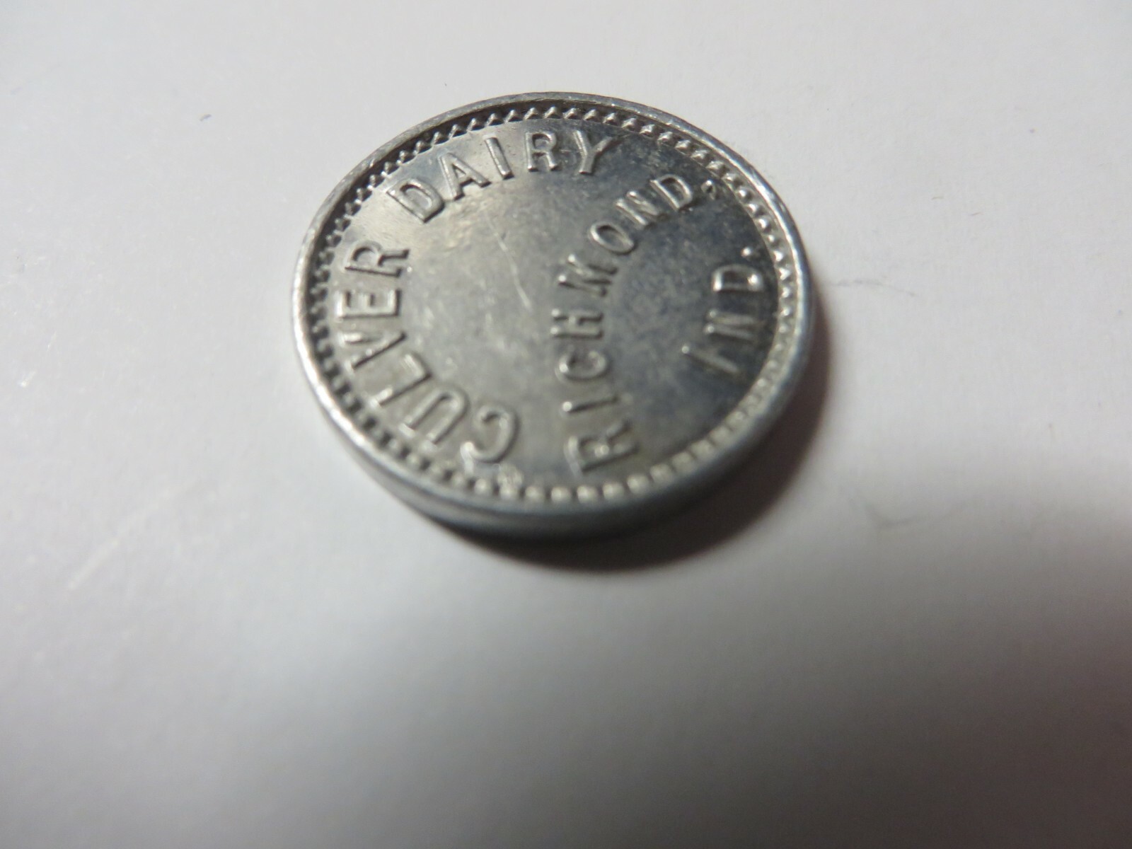 Vintage CULVER'S DAIRY Token Coin RICHMOND, INDIANA Good for 1 Quart ...