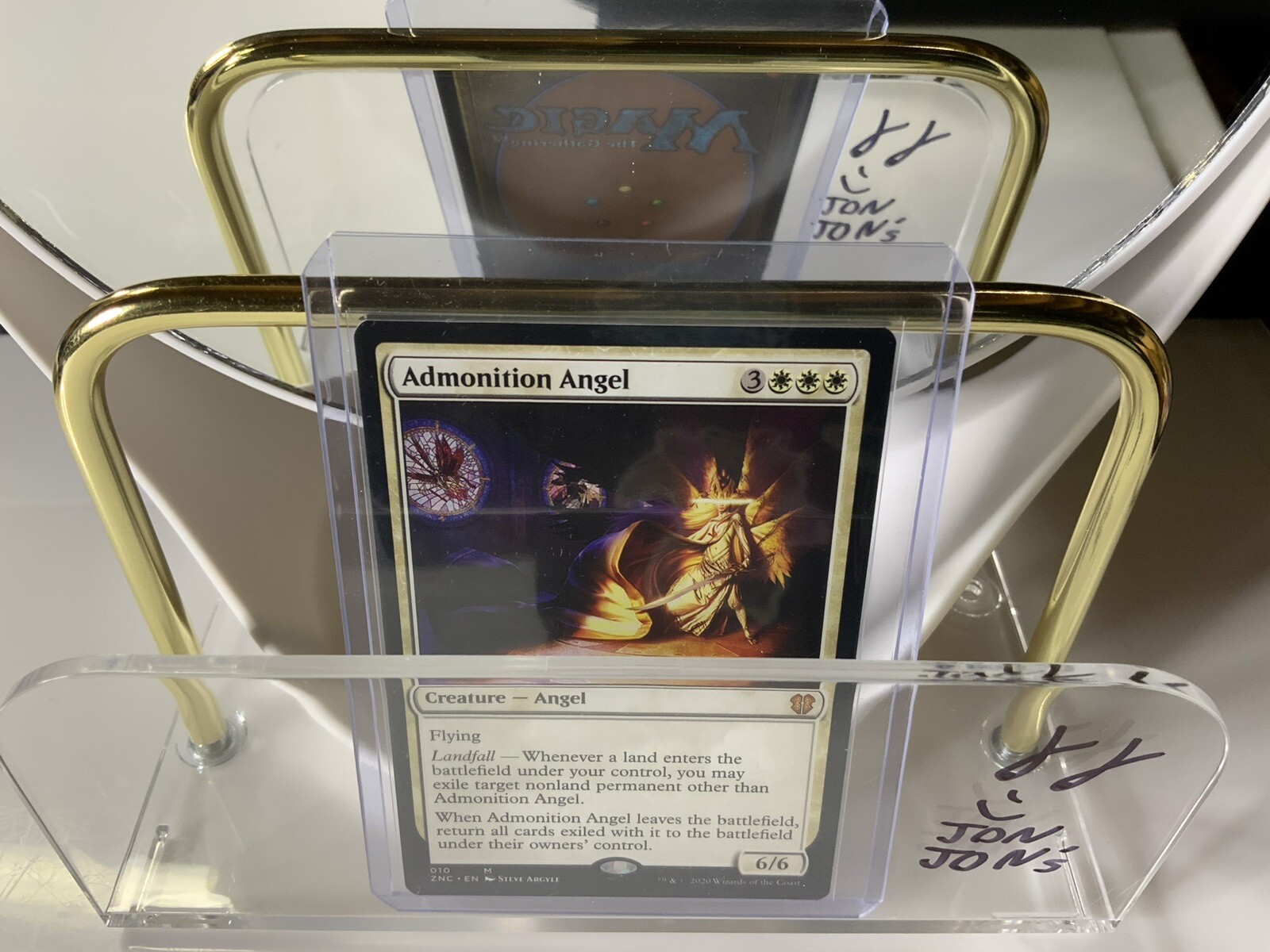 MTG Commander Zendikar Rising M Admonition Angel #010 | eBay