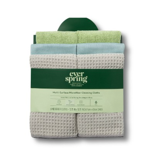 Multi-Surface Microfiber Cleaning Cloths - 6ct - Everspring | eBay