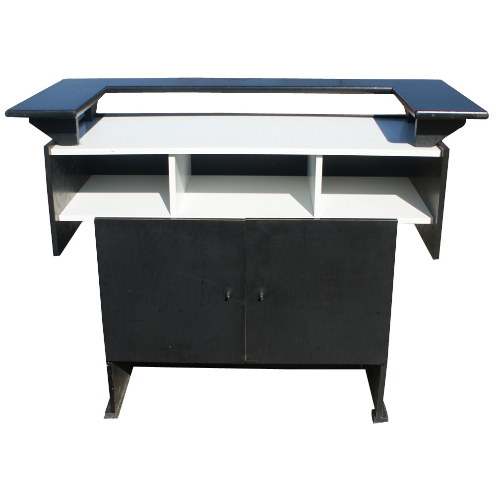Mid Century Modern Ebonized Mini Cocktail Bar (MR10378) | eBay