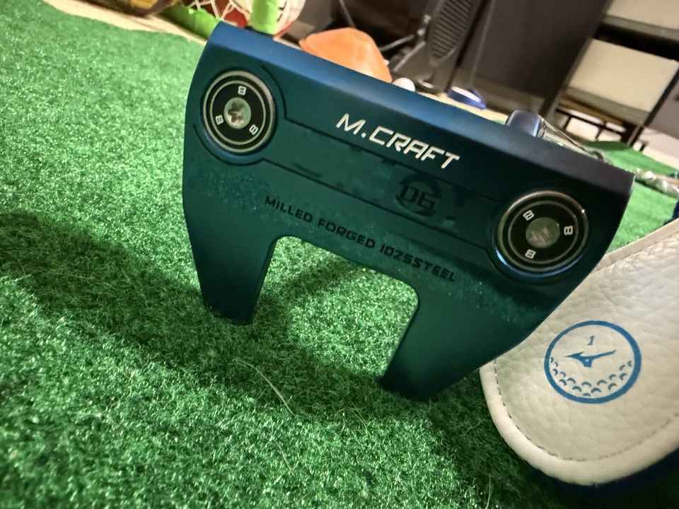 Mizuno OMOI CRAFT Type 6 Blue GOLF PUTTER FST KBS Tour Black Ion Mallet ...