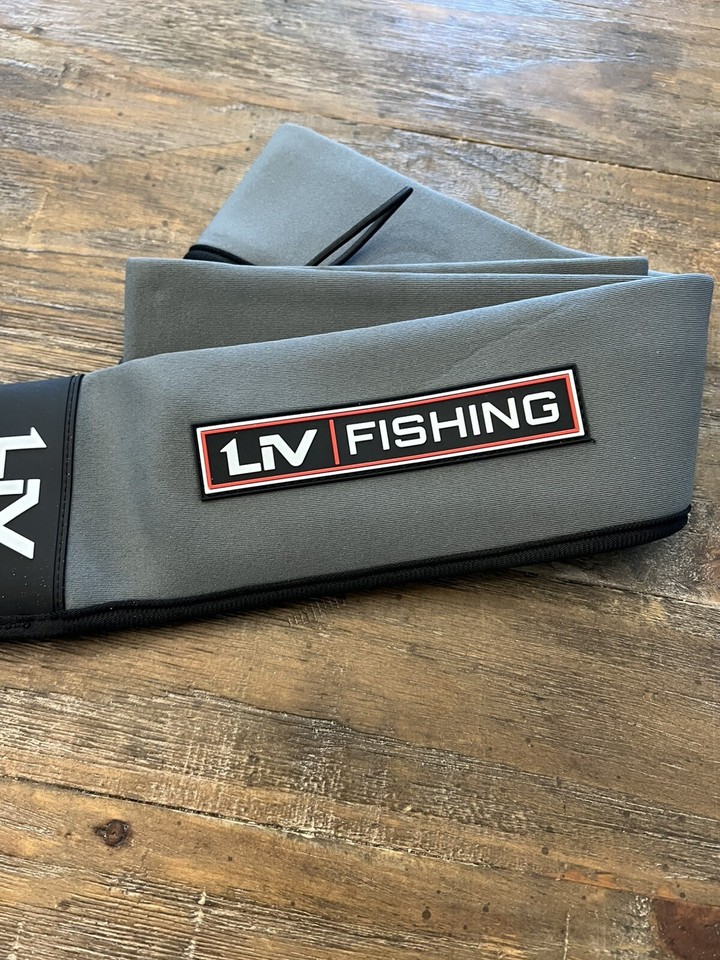 LIV FISHING Rod Sleeve Neoprene Floating Hook Resistant Gray Spinning ...