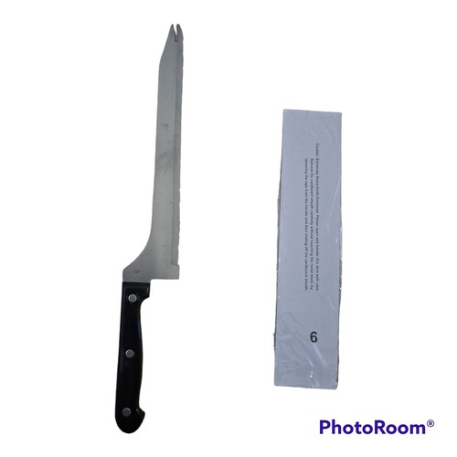 New Ronco Showtime Six Star #6 Stainless Steel Kitchen Black Saw Knife ...