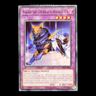 carte YU-GI-OH MP23-FR251 Geri des Crocs Runick R | eBay