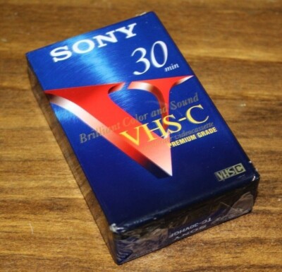 Sony VHS-C Premium Grade 30 Min. Videocassette Tape | eBay