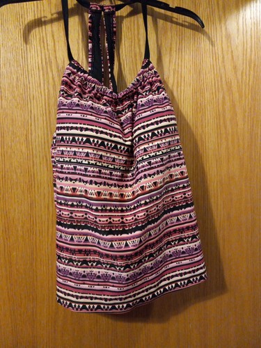 Womens Striped Racerback Tankini Top - Kona Sol Purple Multi Size Xs ...