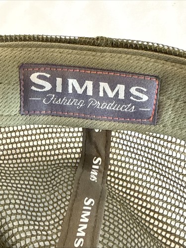 SIMMS Fishing Green Snap Back Truckers Cap. | eBay