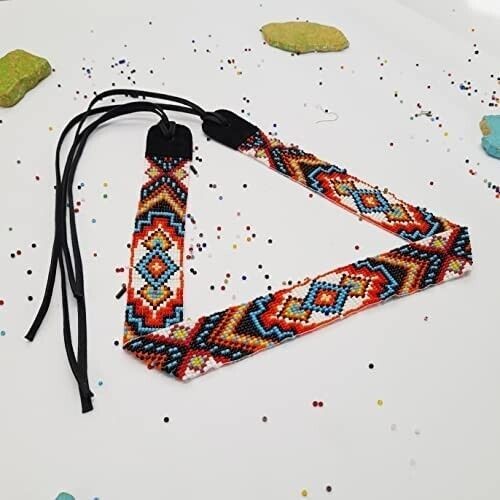 Beaded Hatband Richer American Style Southwestern Cowboy Rode Handmade ...