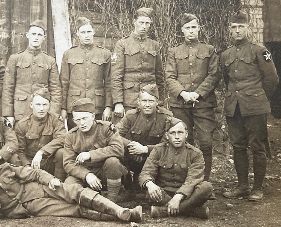 RARE! WW1 US ARMY HEADQUARTERS 2ND INFANTRY DIVISION PLATOON 1918 PHOTO ...