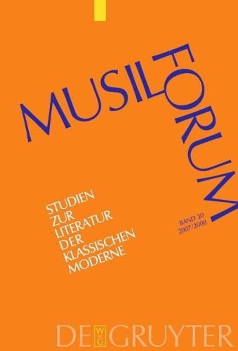 Norbert Christia Musil-Forum, Band 30, Musil-Forum (2007 (Hardback) (US ...