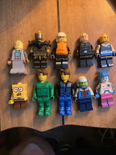 Lego Jack Stone Star Wars SpongeBob Android Firefighter Minifigure Lot ...