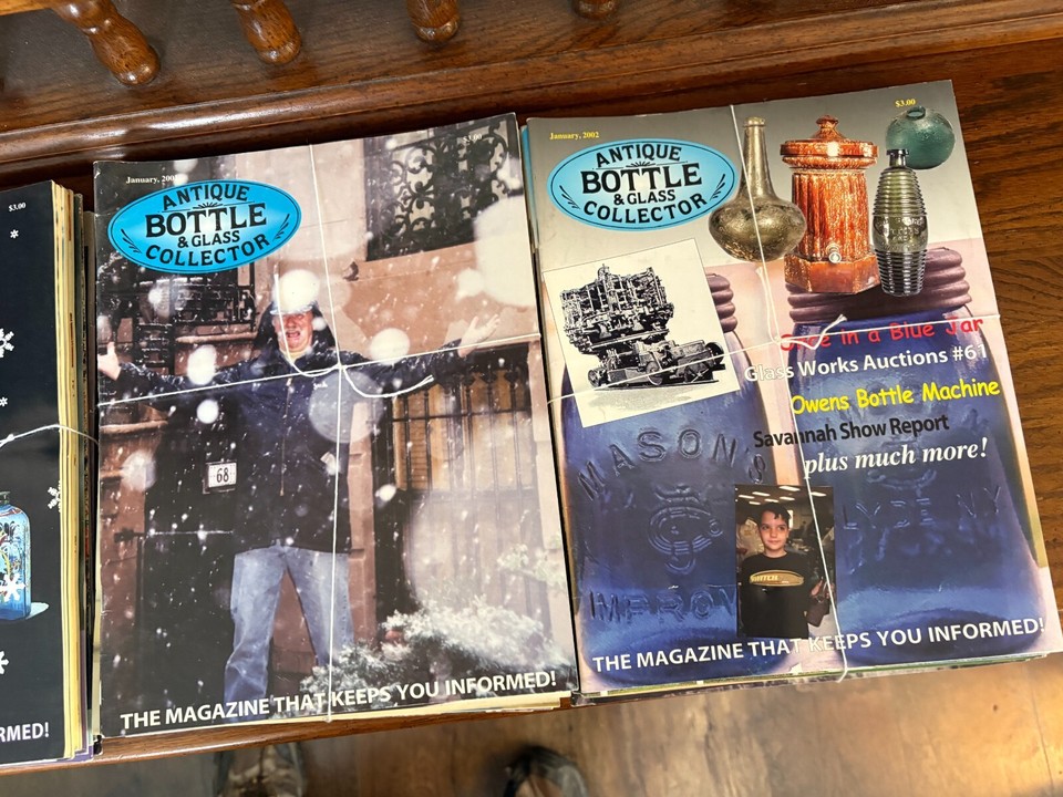 ANTIQUE BOTTLE & GLASS COLLECTOR MAGAZINES, 57 ISSUES, FREE SHIPPING | eBay