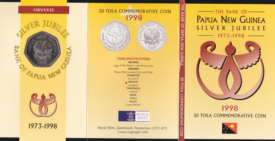 Papua New Guinea 50 toea 1998 | eBay