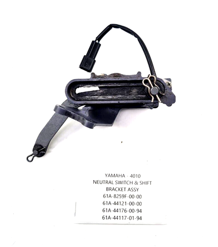 Yamaha Outboard Engine Motor NEUTRAL SWITCH & SHIFT BRACKET ASSY 200 ...