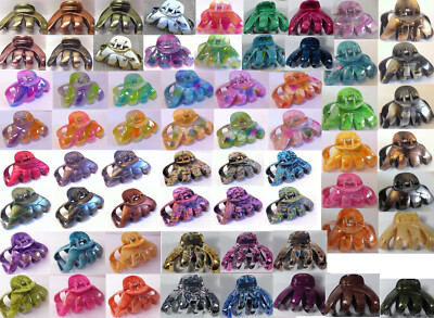 8cm hair claw clamp in many colours, octopus hair clamp, hair claw ...