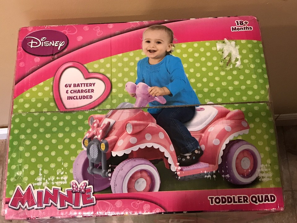 Kid Trax Disney Minnie Mouse 6V Quad Ride On 18+ months NEW IN BOX | eBay
