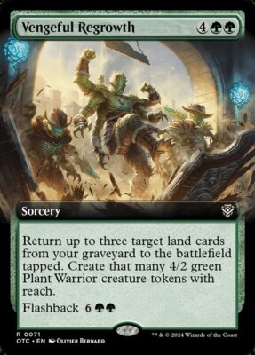 1x Vengeful Regrowth ~ Extended Art NM-Mint, English Commander: Outlaws ...