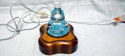 1994 JOE RICE PAPERWEIGHT Lighted Base PASTEL BLUE | eBay