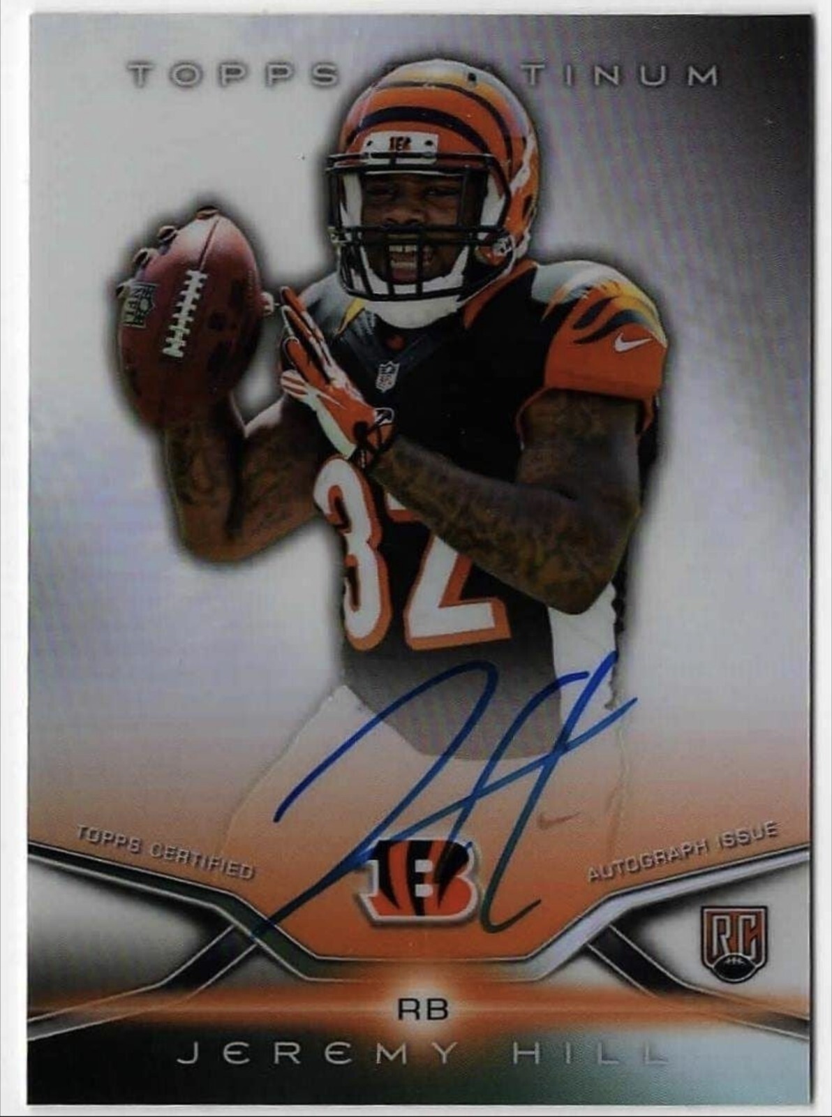 2014 Topps Platinum Jeremy Hill Rookie Autograph Card | eBay
