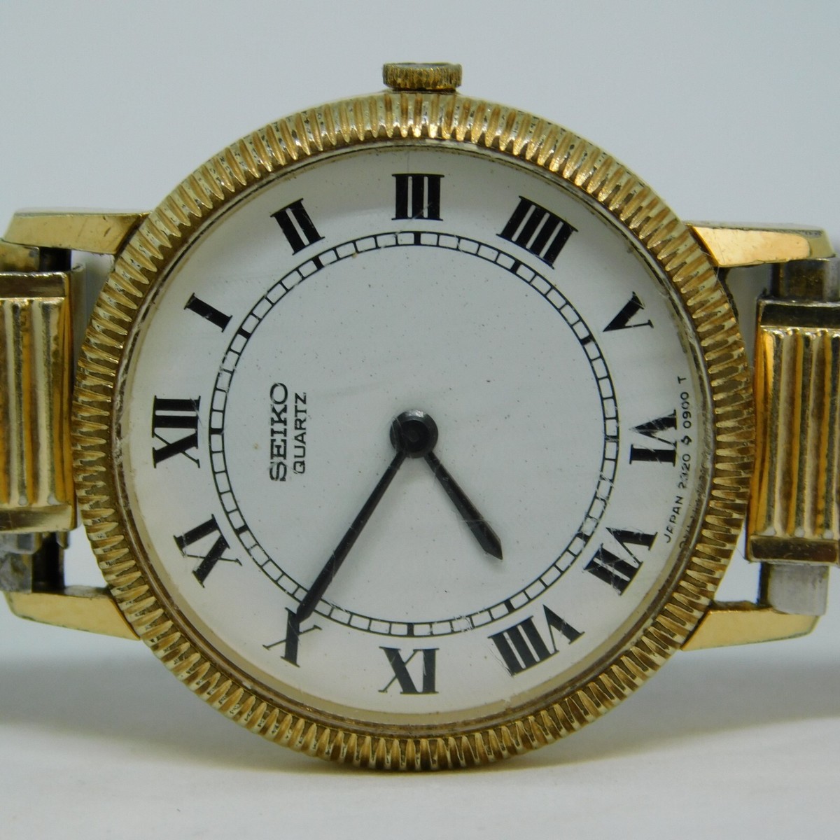 SEIKO 2320-0110 Gold Tone Quartz Analog Women's Watch Sz. 6 SEIKO 2320-0110 Gold Tone Quartz Analog Women's Watch Sz. 6