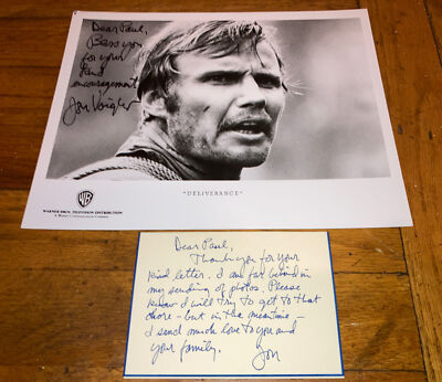 Jon Voight Autograph Auto Signed Photo 8”x10” Deliverance & Inscription ...
