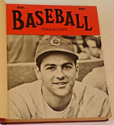 Vintage 1942 Baseball Magazine Complete 12 Issue Set Binder Book Stars ...