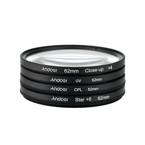 4 IN 1 62mm ,CPL Polarizer ,Macro Close-Up+4,Star 8-Point Filter Kit ...