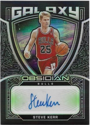 2020-21 Panini Obsidian STEVE KERR Galaxy Electric Etch Green Auto /15 ...